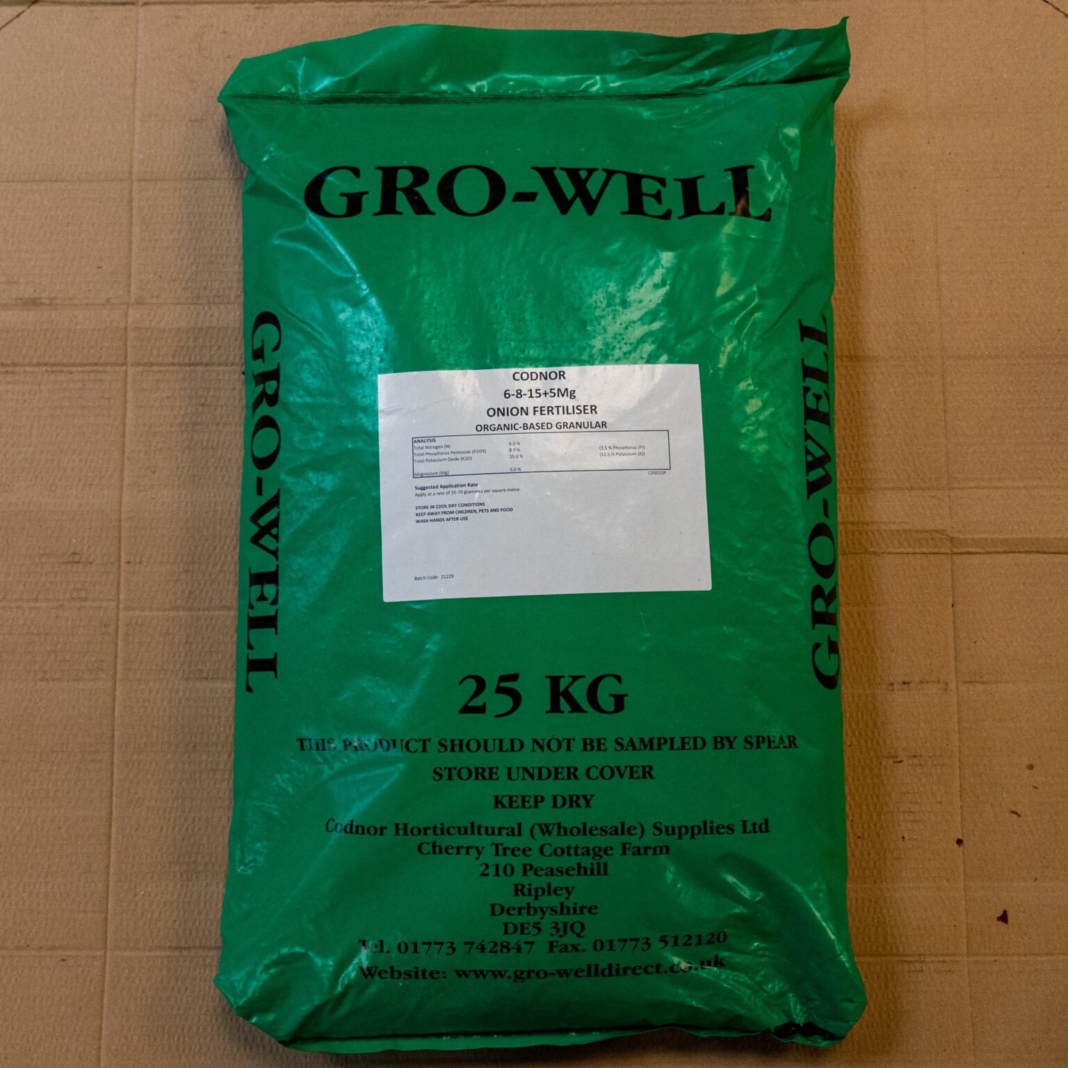 Gro-Well Onion Fertiliser 25kg - Gro Well Direct