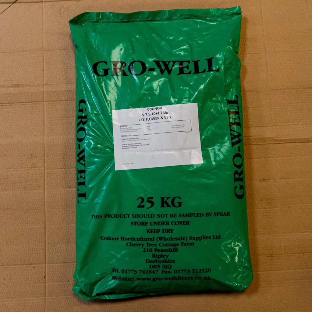 Gro-Well Flower & Vegetable Fertiliser 25kg - Gro Well Direct